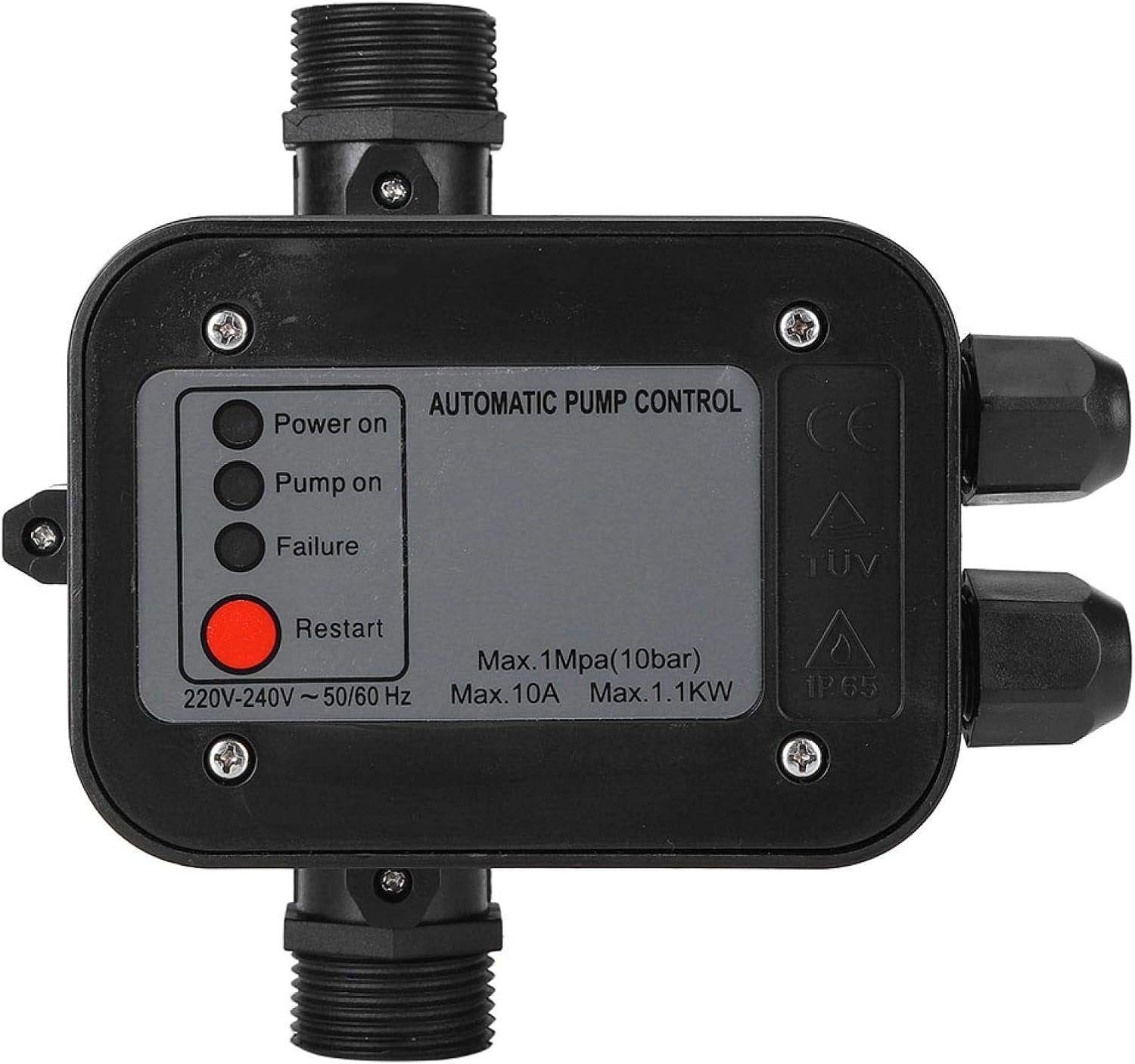 Self-priming Water Pump Pressure Switch, 220V Black Self-priming Water ...