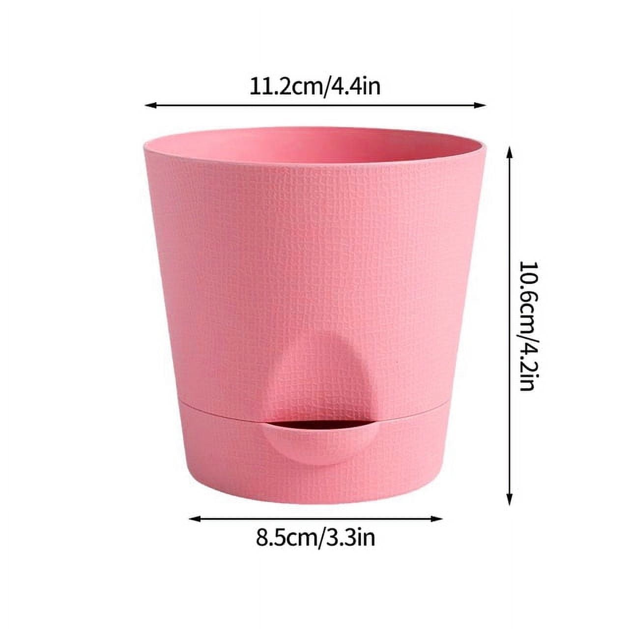 Self-watering Flower Pot with Tray Plastic Separation Flower Pot ...