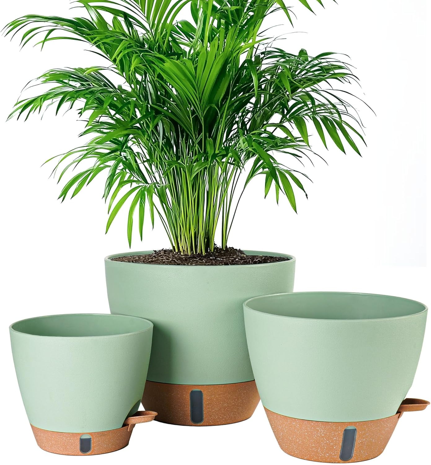 Self watering flower pot, suitable for indoor/outdoor plants with ...