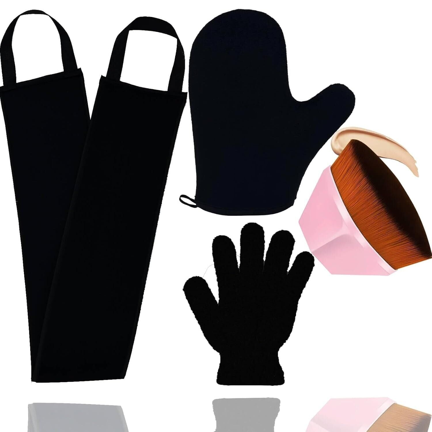 SelfTanning Mitt Applicator Set Face Tanning Mitt Tanner Brush ...
