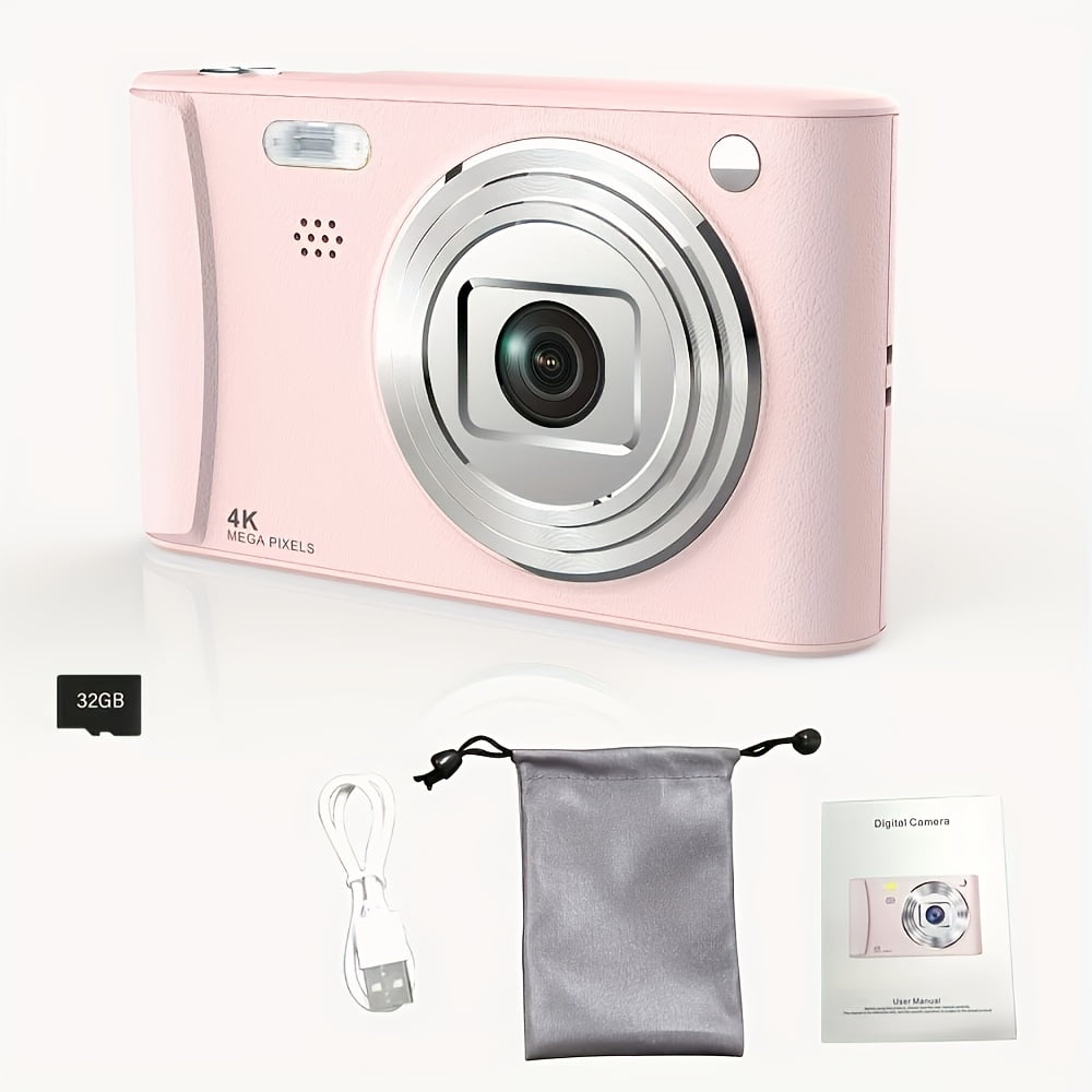 "Selfie Camera, HD Digital Video Camera, 2.8'' LCD, 32G Card, Stand ...