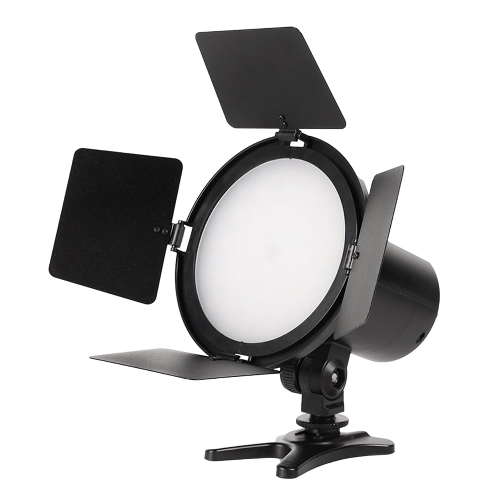 Selfie Camera Lamp,3200k-5600k Dimmable 5 Barndoors Cold Mount Bi-color ...