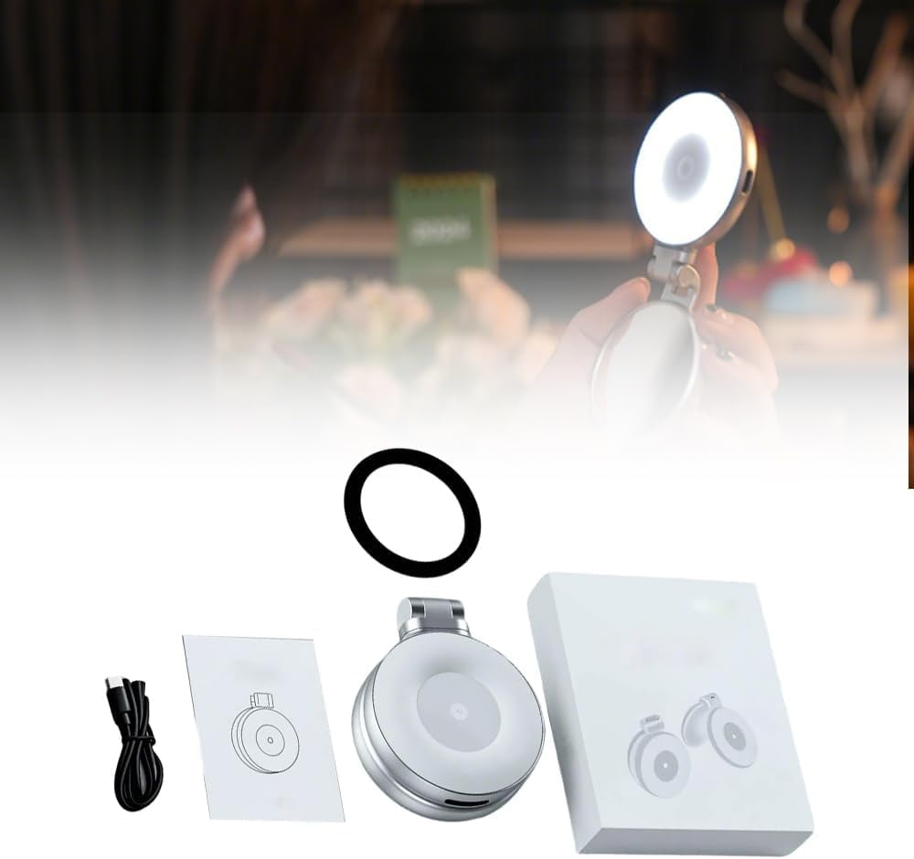 Selfie Light, 2025 3-in-1 Beauty Selfie Light for Phones Camera Grip ...