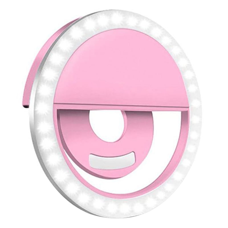 Selfie Ring Light, 3 Light Modes Rechargeable Clip-on Phone Ring Light ...