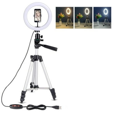 PRO Live Stream 10 LED Table Top Selfie Ring Light (SC-1210SR ...