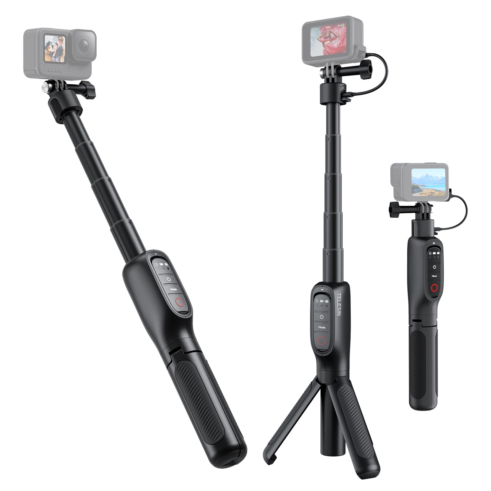 Selfie Stick,Stick Stand With Remote Shutter Battery With Remote ...