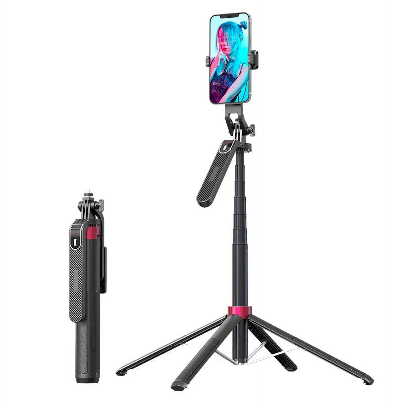 Selfie Stick Tripod, 1.8m Retractable Cell Phone Tripod with Remote ...