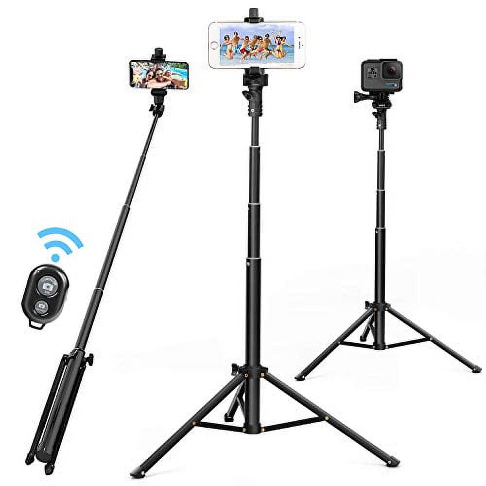 Selfie Stick Tripod 52 Inch Cell Phone Tripod Stand with Bluetooth ...