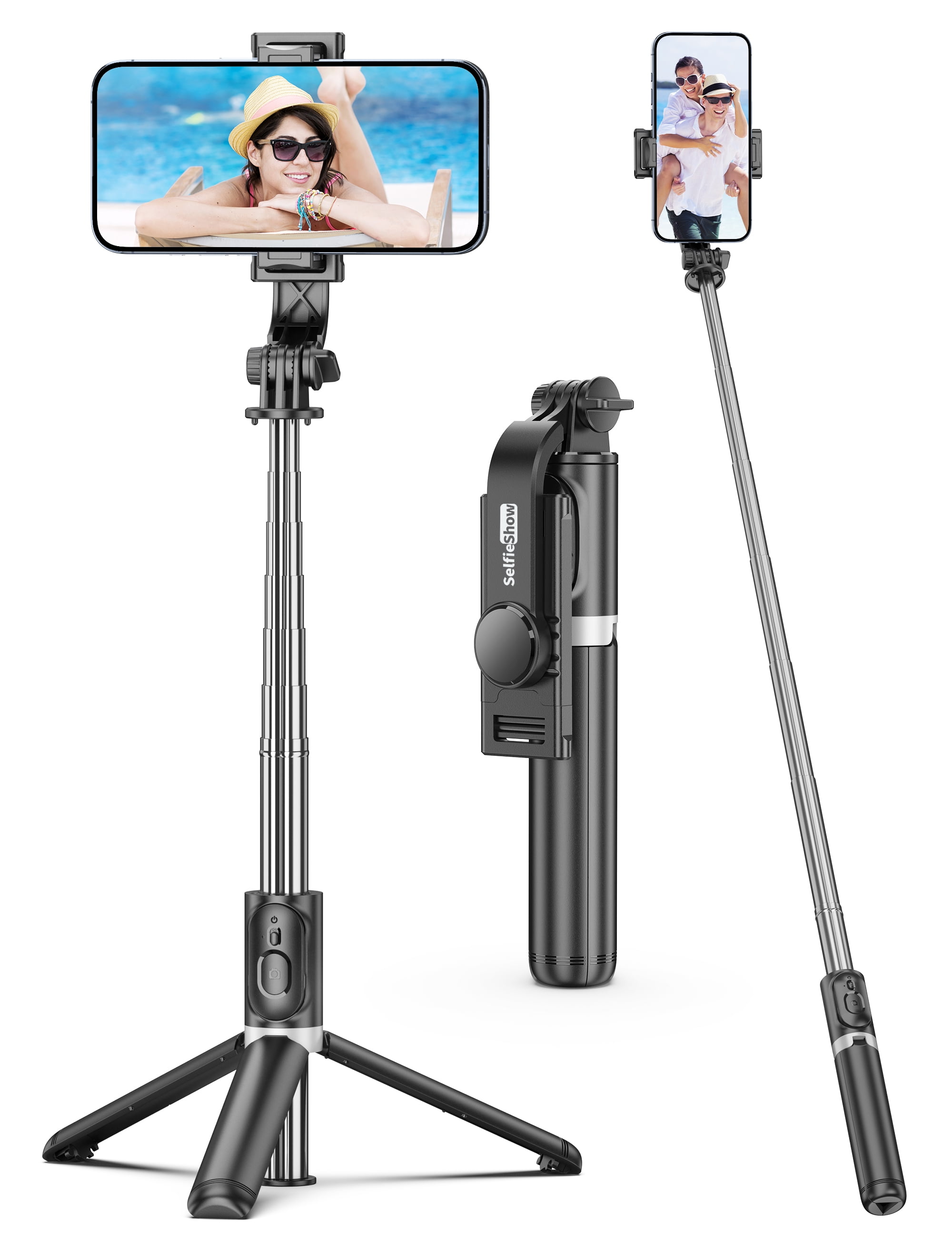 Selfie Stick Tripod, Extendable to 39 Inches Phone Tripod Stand with ...