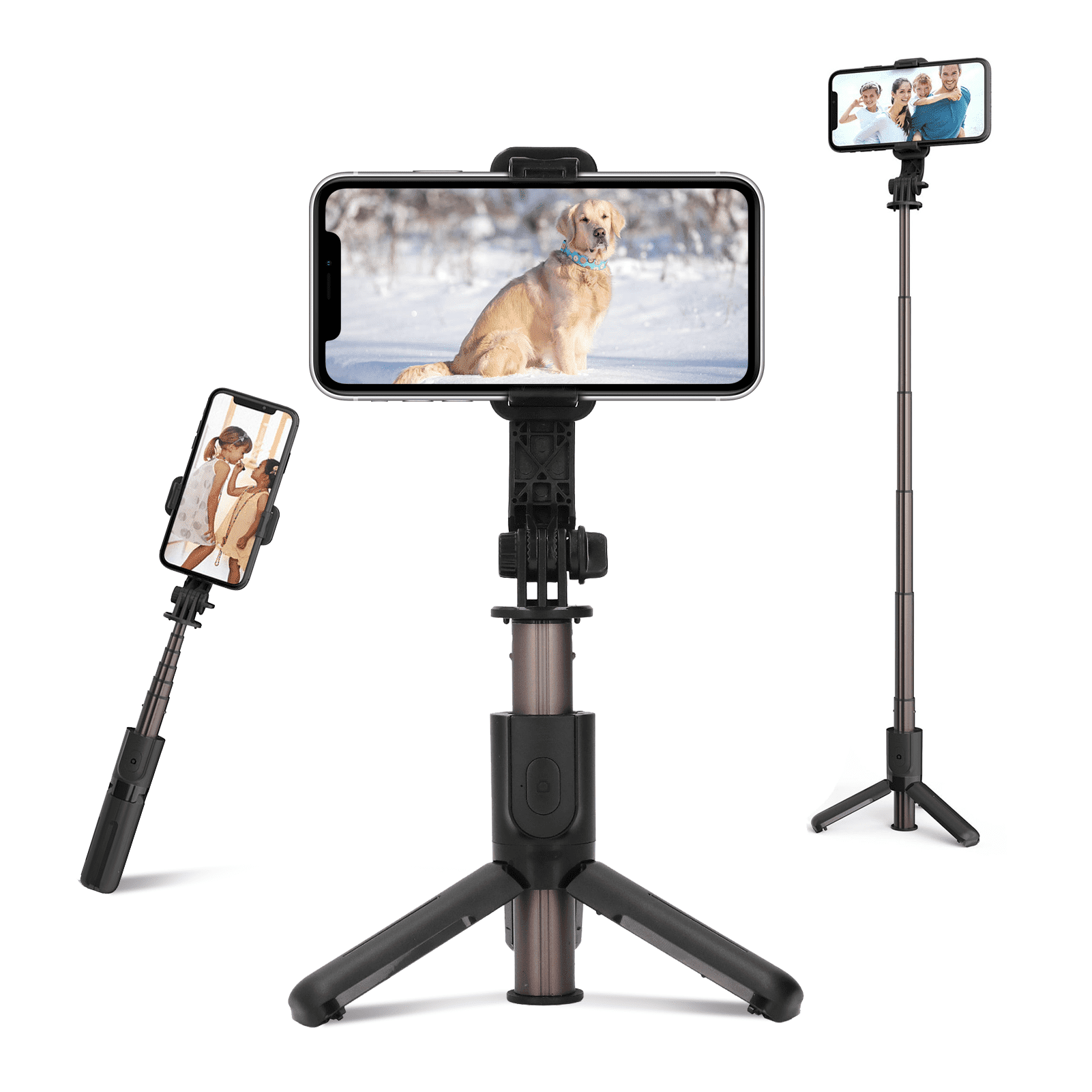 Selfie Stick Tripod with Remote, Smartphone Extendable Bluetooth Selfie ...