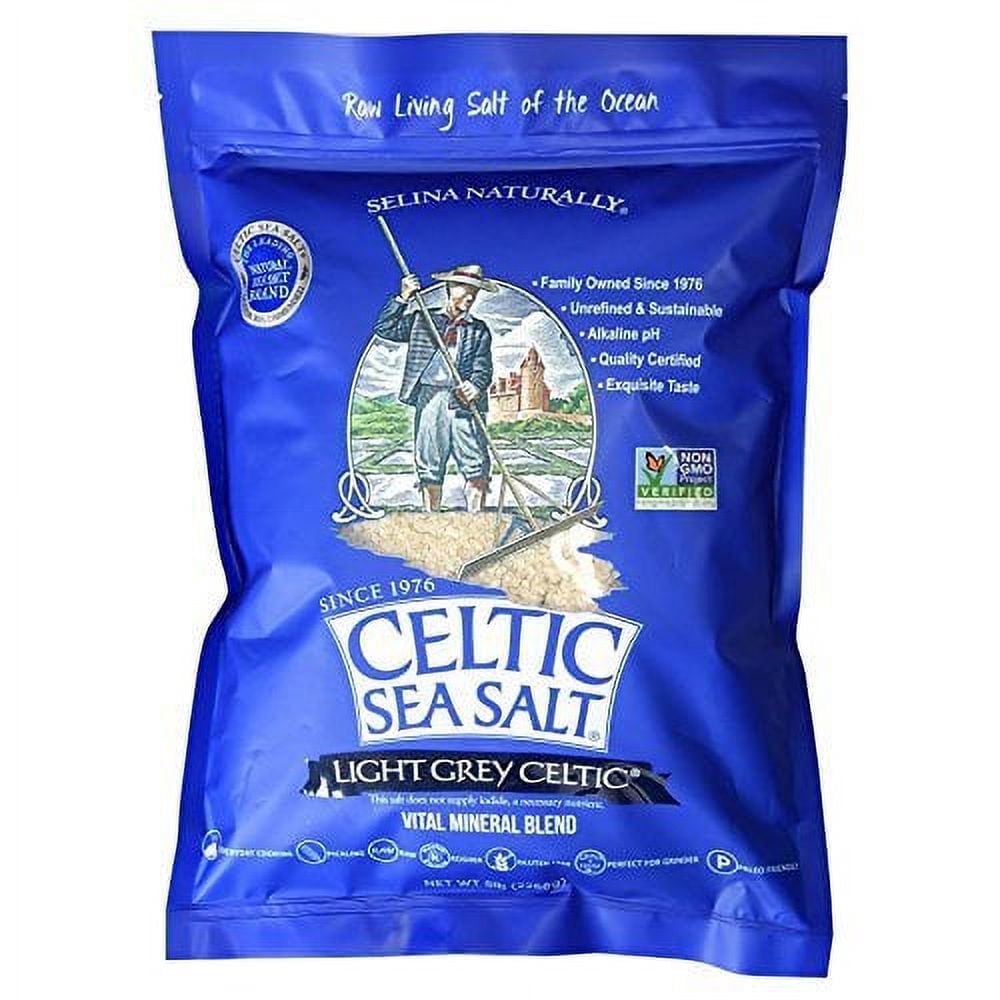 Selina Naturally Celtic Sea Salt Light Grey Celtic - 5 lbs Pack of 4 ...