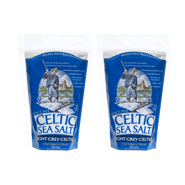 Selina Naturally Light Grey Celtic Sea Salt Resealable Bag (8 oz., 2 ...