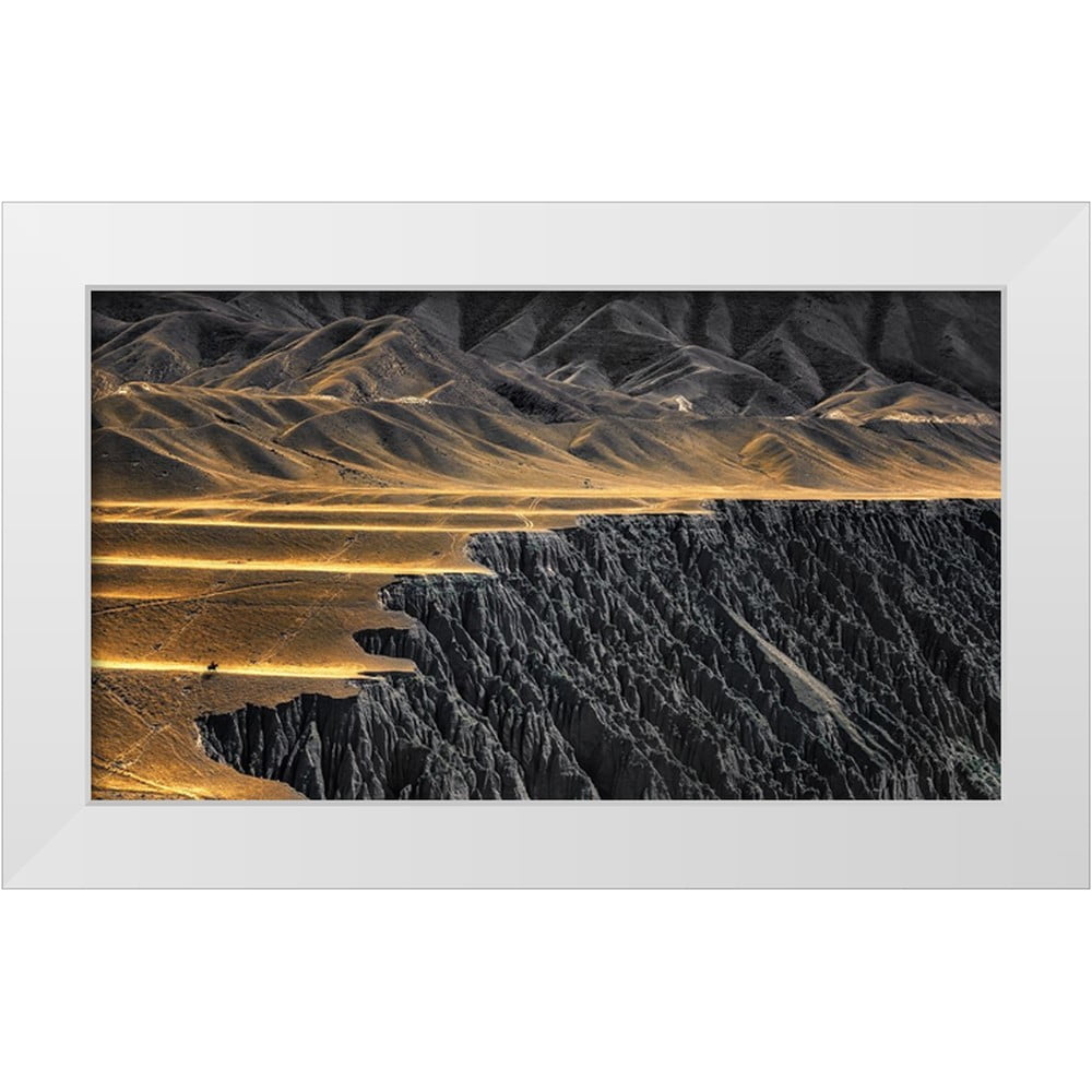 Selions 24x15 White Modern Wood Framed Museum Art Print Titled - The ...