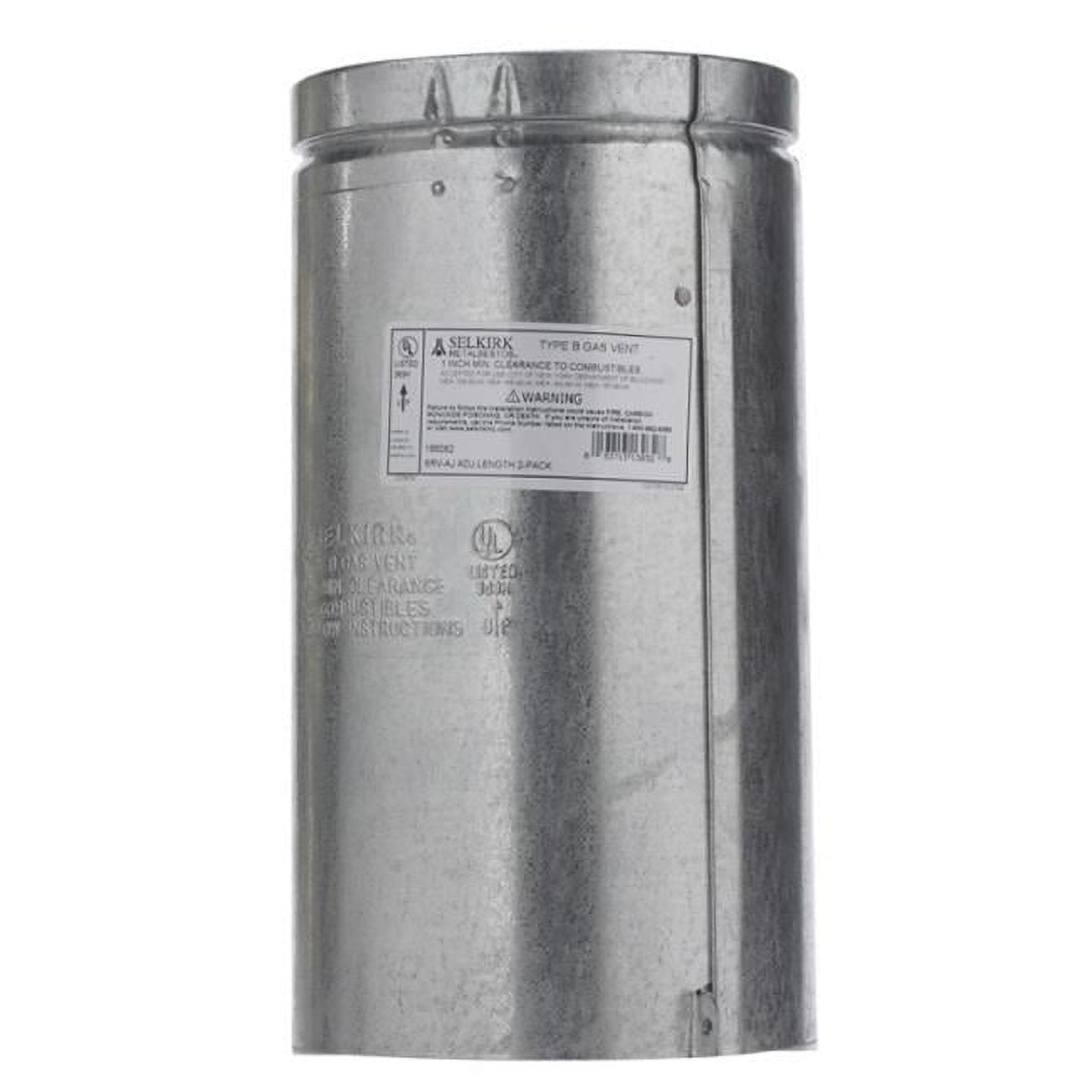 Selkirk 186082 Adjustable Round Gas Vent Pipe 6 x 12 in. - pack of 2 ...