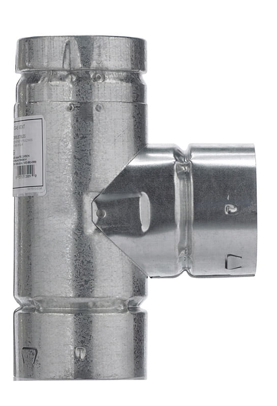 Selkirk Standard Gas Vent Tee 3 in. 3RV-TS Type B Aluminum and ...