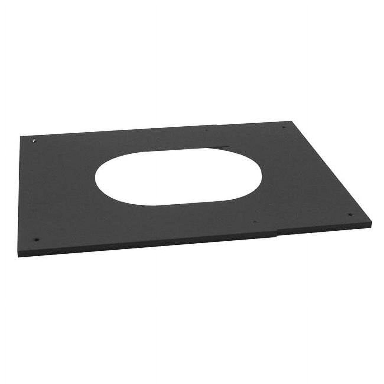 Selkirk 206512 Adjustable Pitch Ceiling Plate, 6 in Pipe, Black, Matte ...