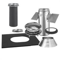 Selkirk Sport Stainless Steel Selkirk 6 Stove Pipe Ceiling Support Kit ...