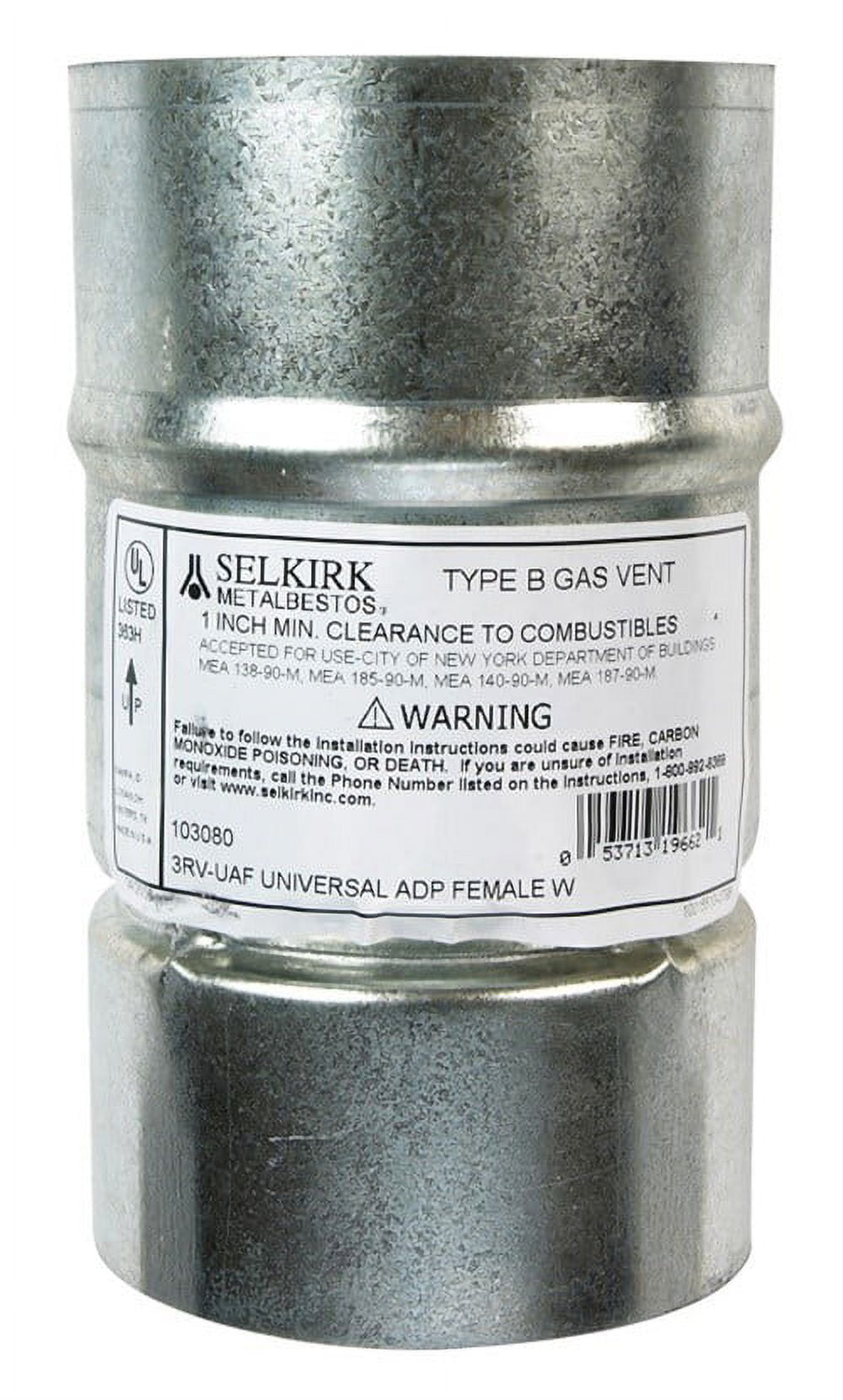 Selkirk Adjustable Stainless Steel Universal Female Adapter - Walmart.com