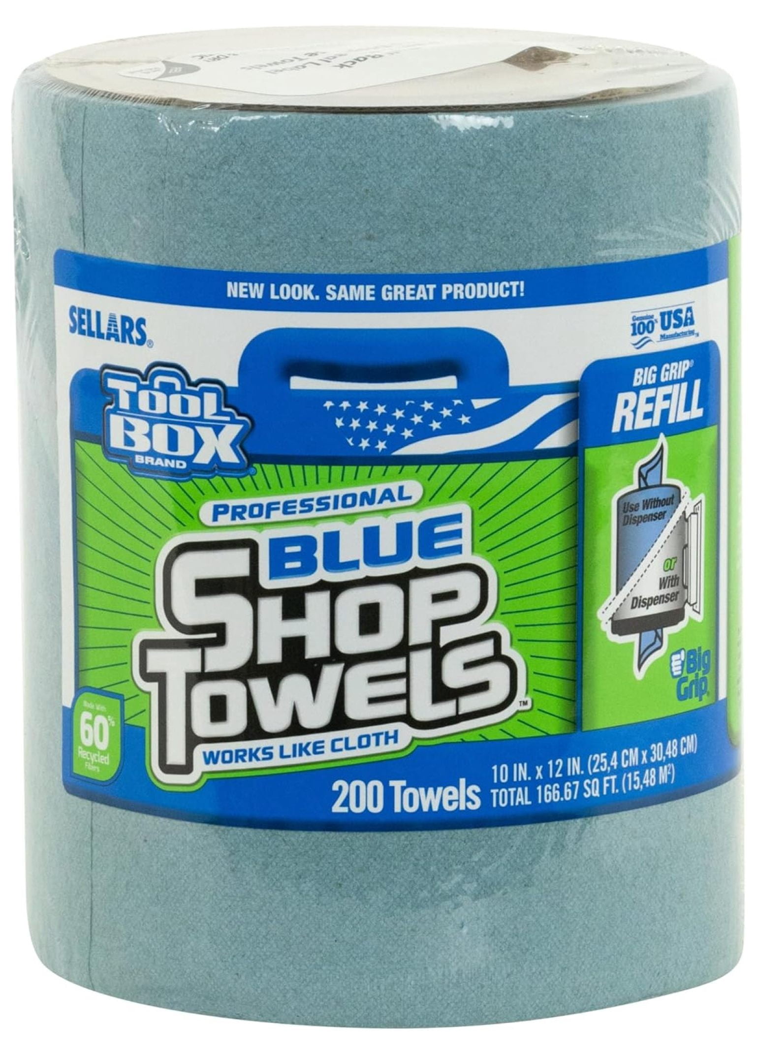 Sellars Blue Shop Towel Big Grip R Refill Roll - Walmart.com