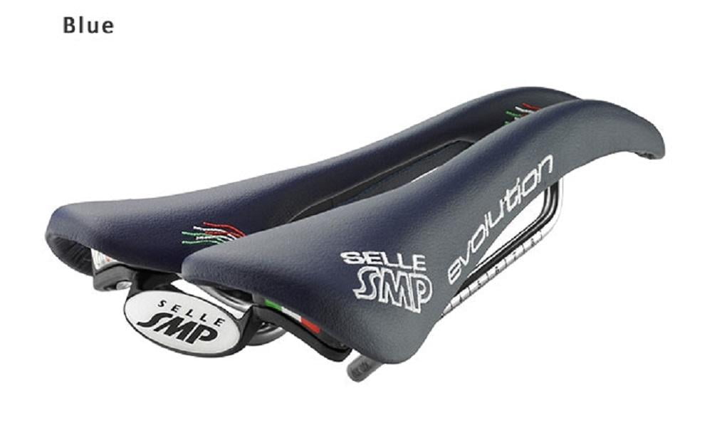 Selle SMP Evolution Saddle Black Leather w/ Steel Rails 266x129mm ...