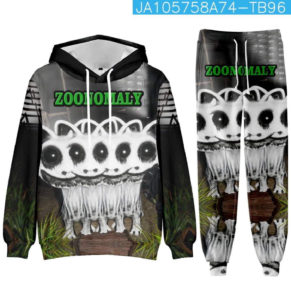 Selling 3D new deformed zoo Zoonomaly hooded hoodie girdle pant set ...