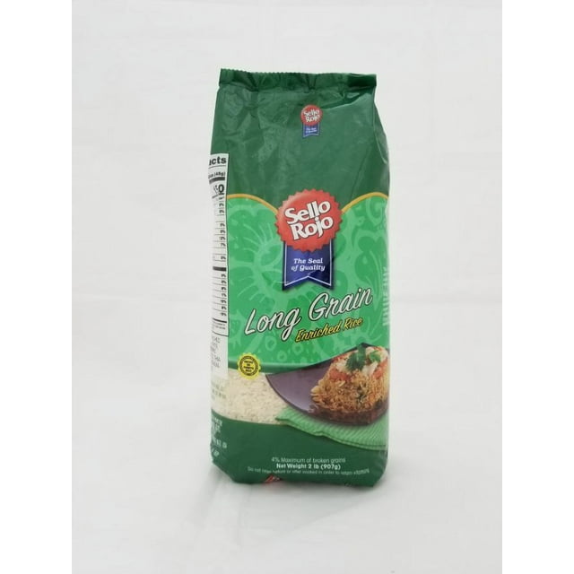 Sello Rojo Long Grain Enriched Rice, 32 oz - Walmart.com