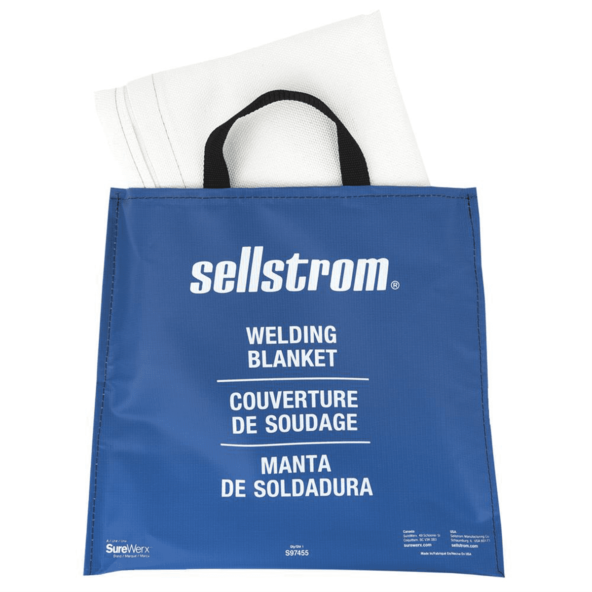 Sellstrom Sellstrom - Fiberglass Welding Blanket - White 5' x 6' with ...
