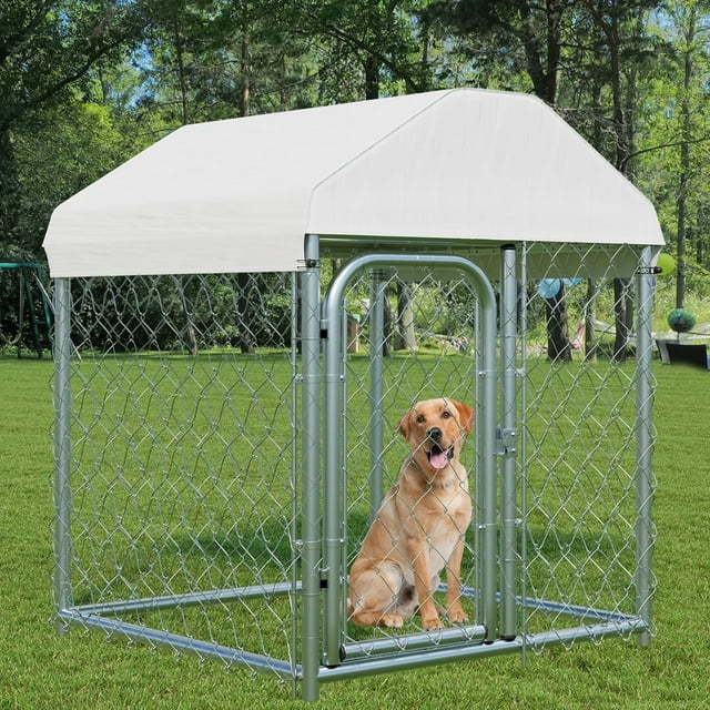 Selooye Outdoor Large Dog Kennel 40 x40 in, Heavy Duty Dog Enclosure ...