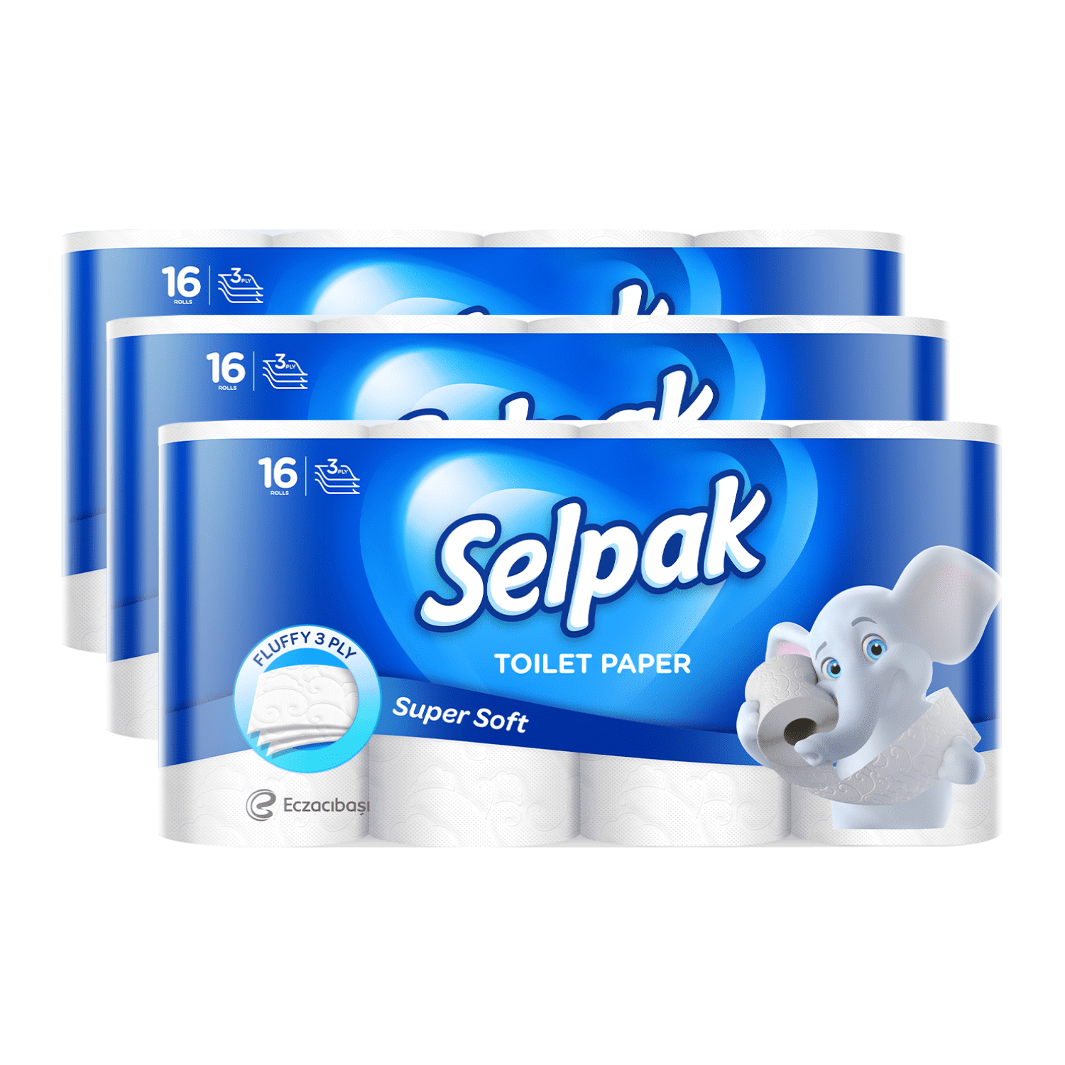 Selpak Toilet Paper 3 Ply, 6720 Sheets Toilet Roll, Extra Strength ...