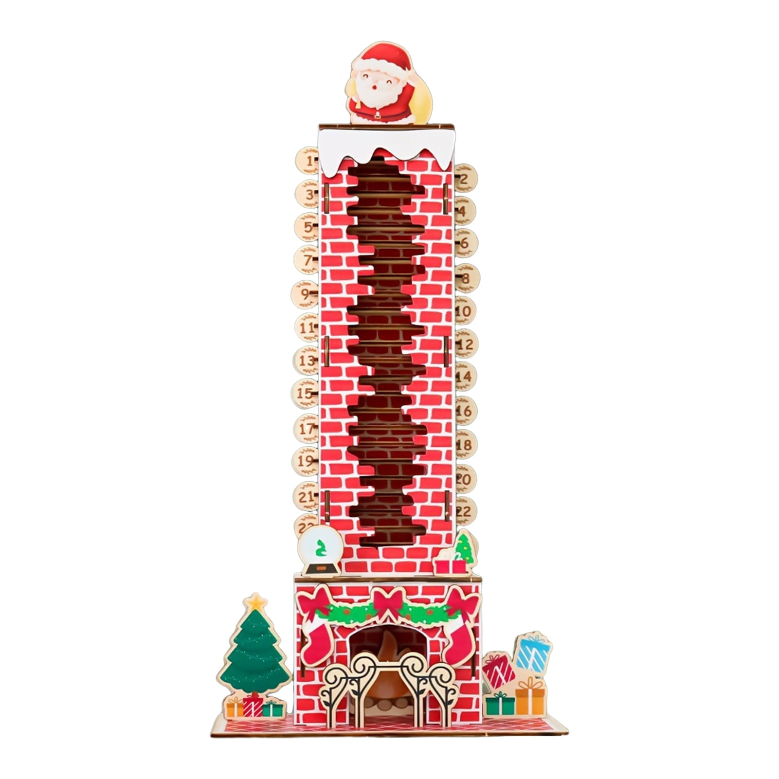 Selrti 2026 Santa Advent Calendar Easy Install Ornaments Christmas ...