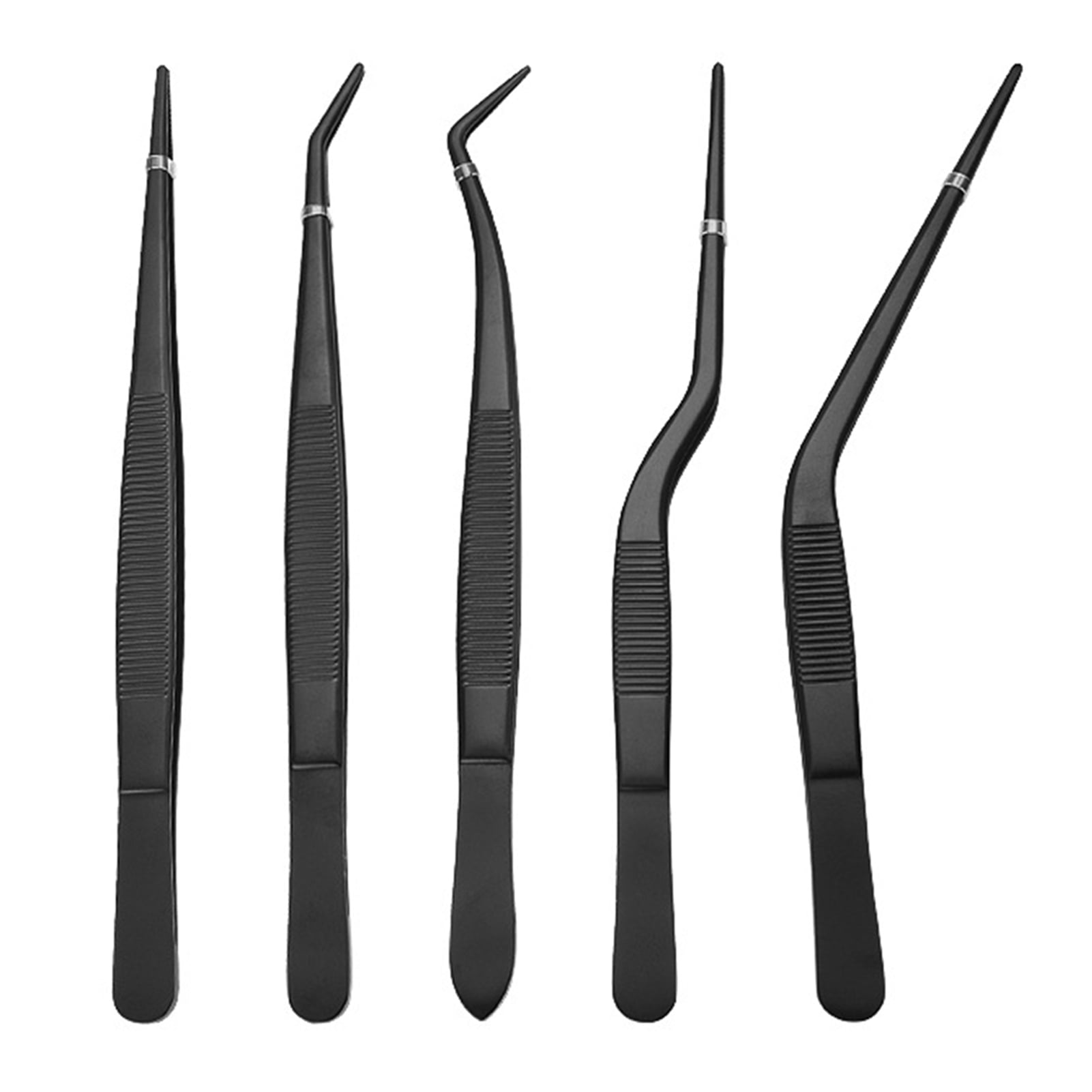 Selrti 5 Pcs Kitchen Tweezer Tongs Stainless Steel Food Tongs ...