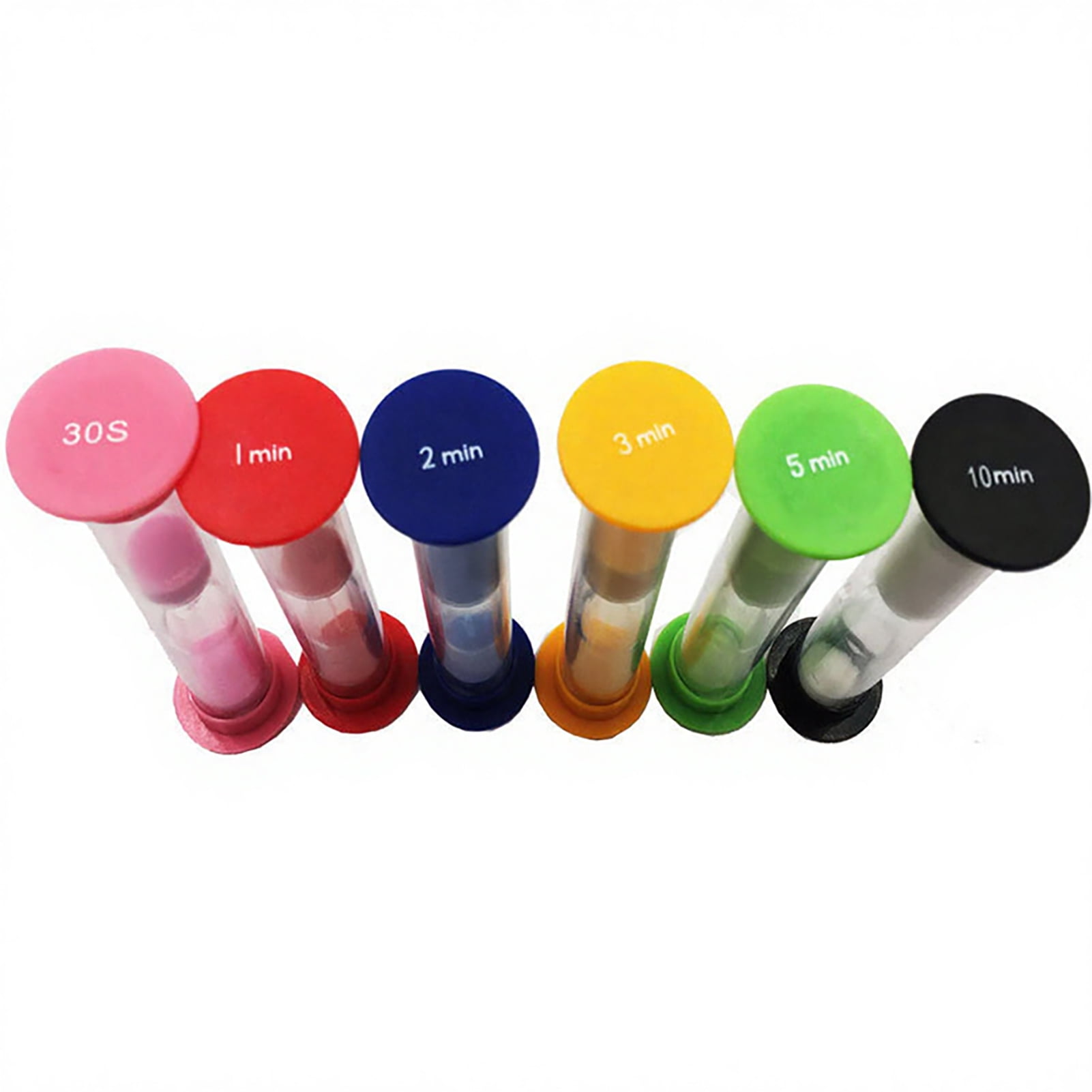 Selrti 6 Pcs Sand Timer, Colourful Hourglass Sandglass Sand Clock ...