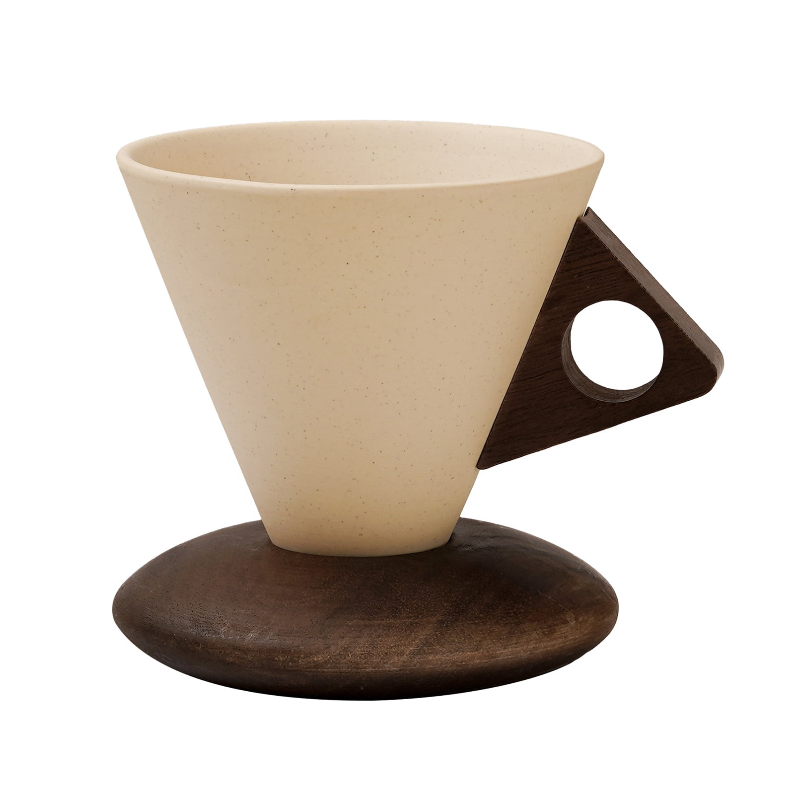 Selrti Cone Coffee Cup & Saucer Set Mid-Century Modern Cone Mug with ...