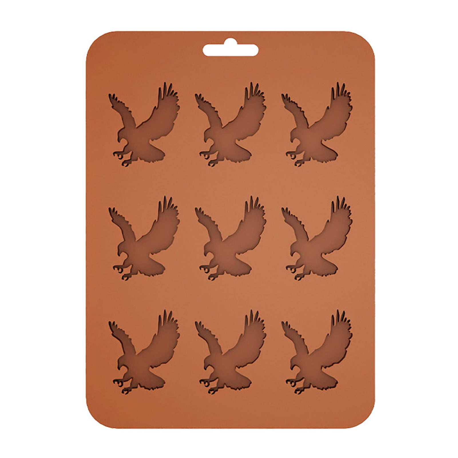 Selrti Silicone Eagle Ice Tray 9-Cavity Easy Release Chocolate Biscuit ...