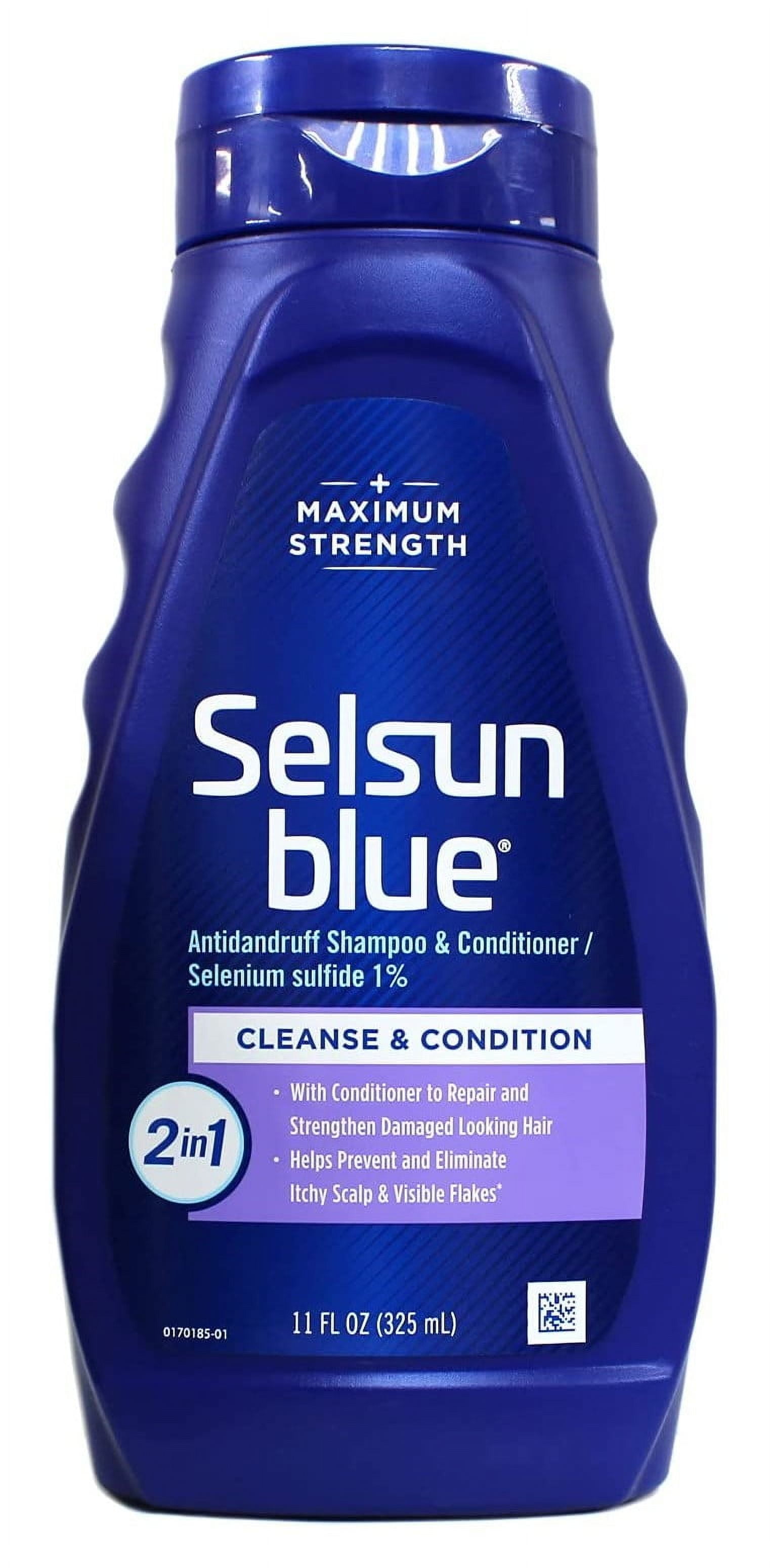 Selsun Blue Shampoo Dandruff Cleanse & Condition 2-In-1 11oz (Pack of 2 ...
