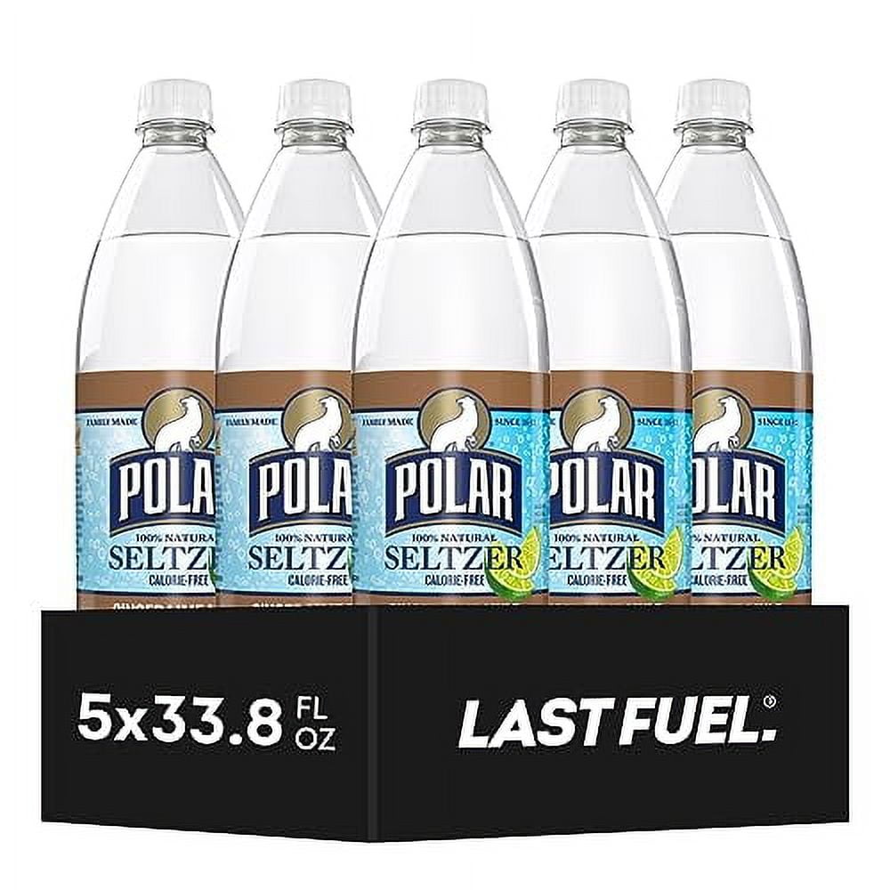 Seltzer Water, Lime Mule, Zero Calories, Zero Sugar, 1L Fl Oz Bottles, 5-Pack By (Packaging May ...