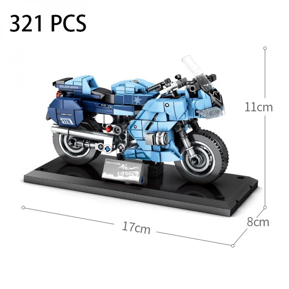 Sembo Blocks Motorcycle City Police Motorbike Model Building Racing ...