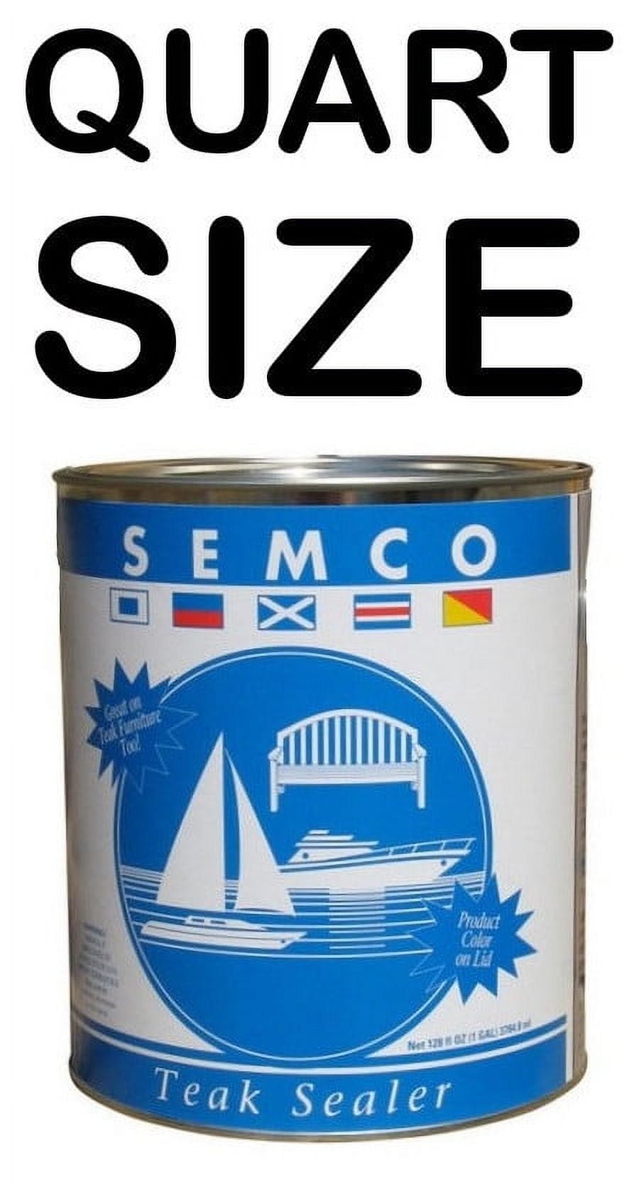 Semco Teak Wood Sealer, Honeytone Finish Sealant Protector, Quart Size ...