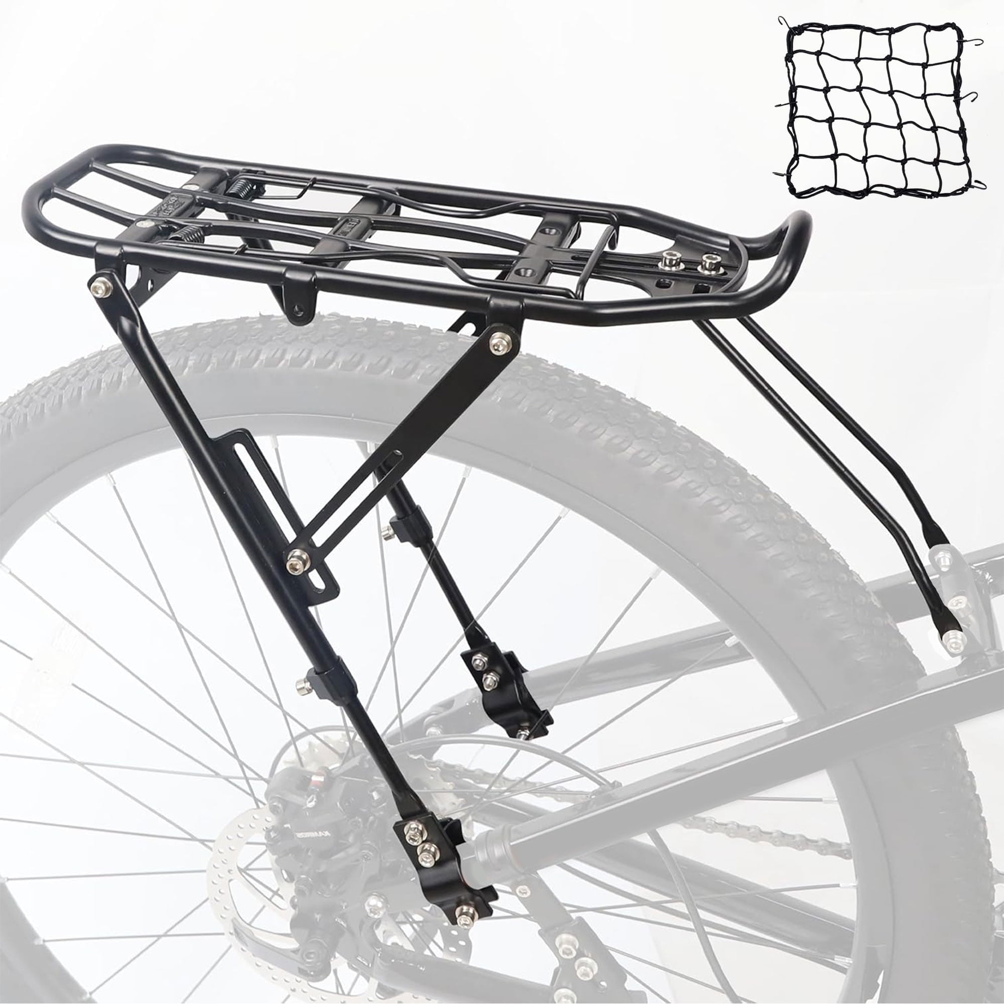 Semfri Bicycle Rack Universal Adjustable Bicycle Luggage Rack Height ...