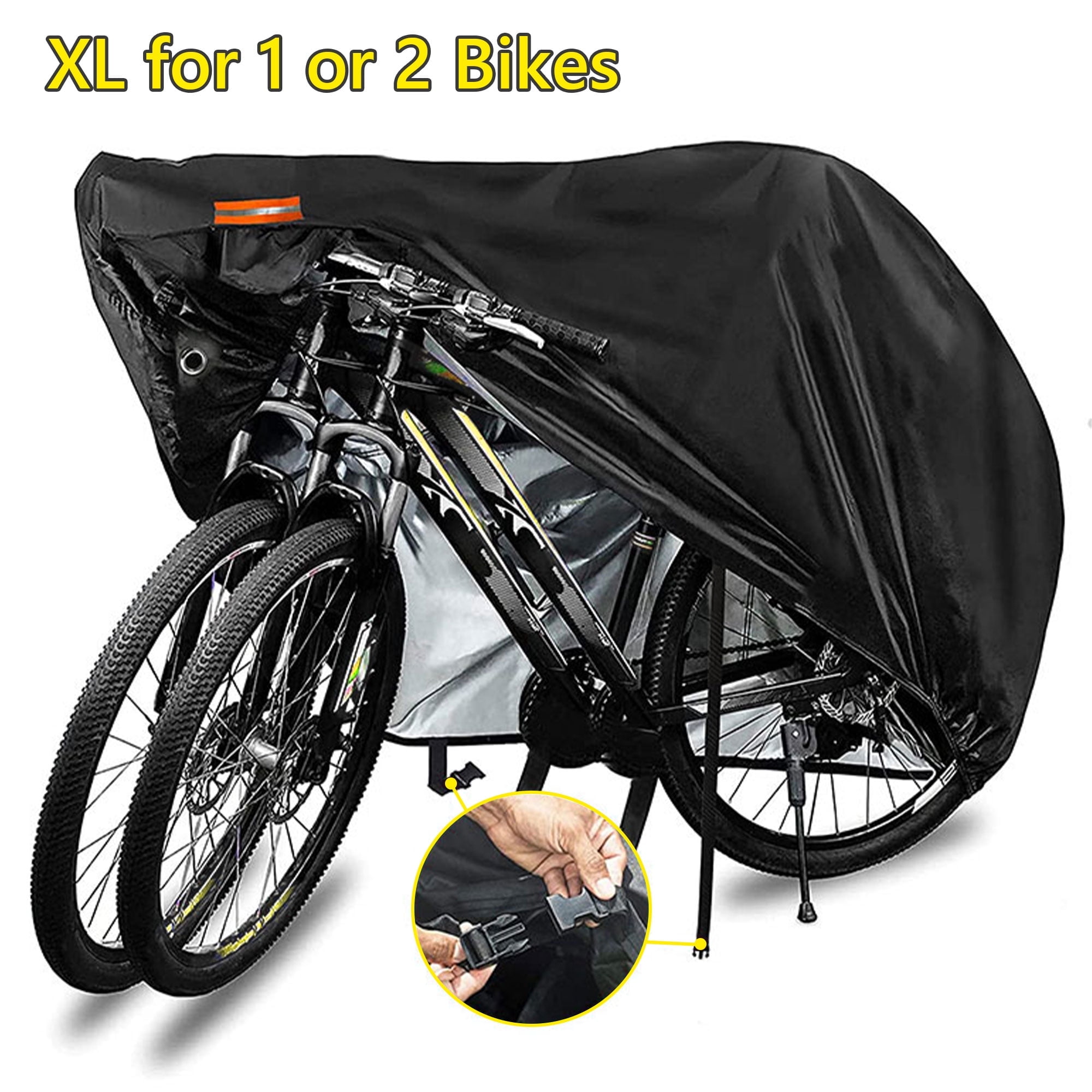 Semfri Heavy-Duty Oxford Fabric Bike Cover Fits 2-3 Bicycles ...