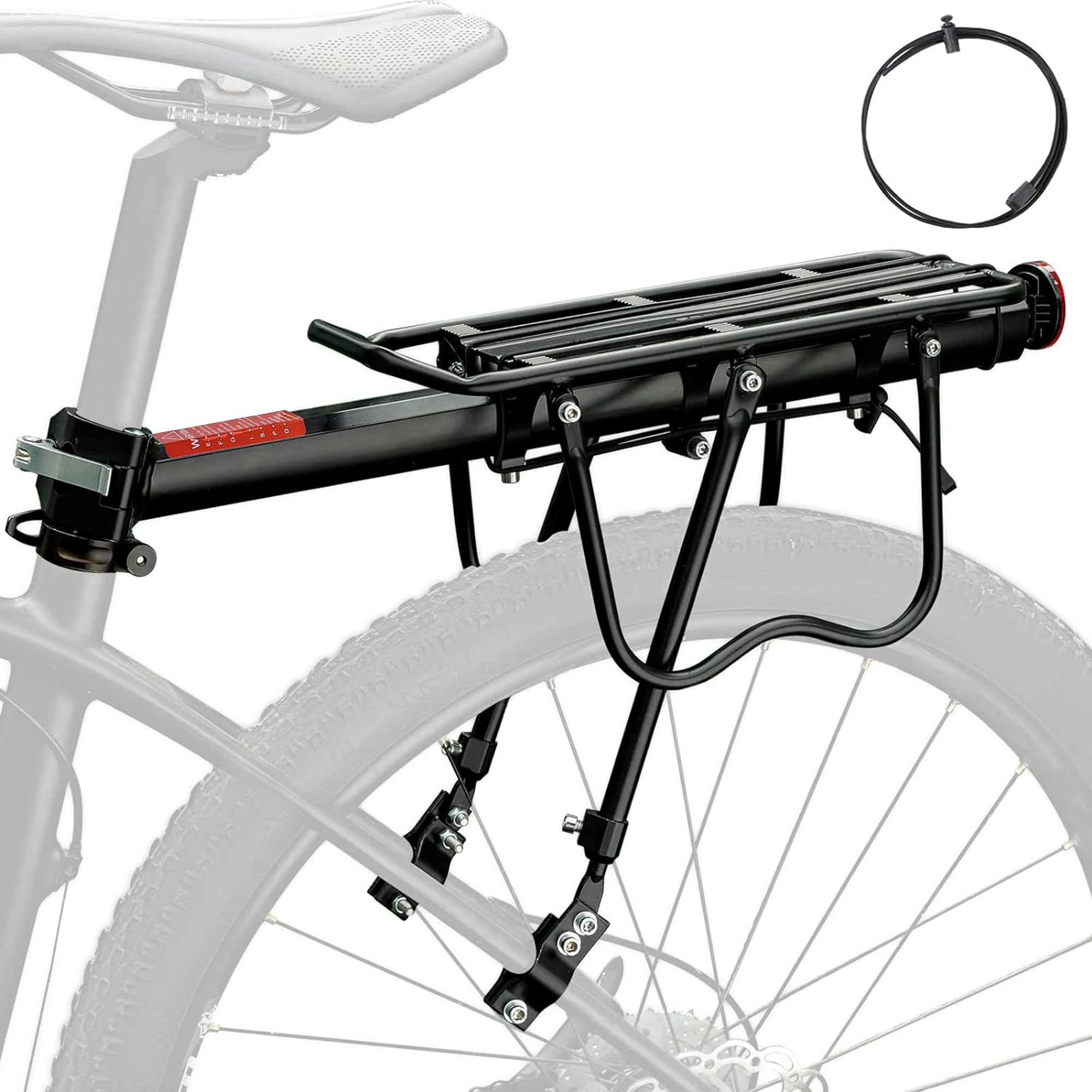 Semfri Bike Rack 110 lbs Capacity Mountain Road Bike Rear Rack with ...