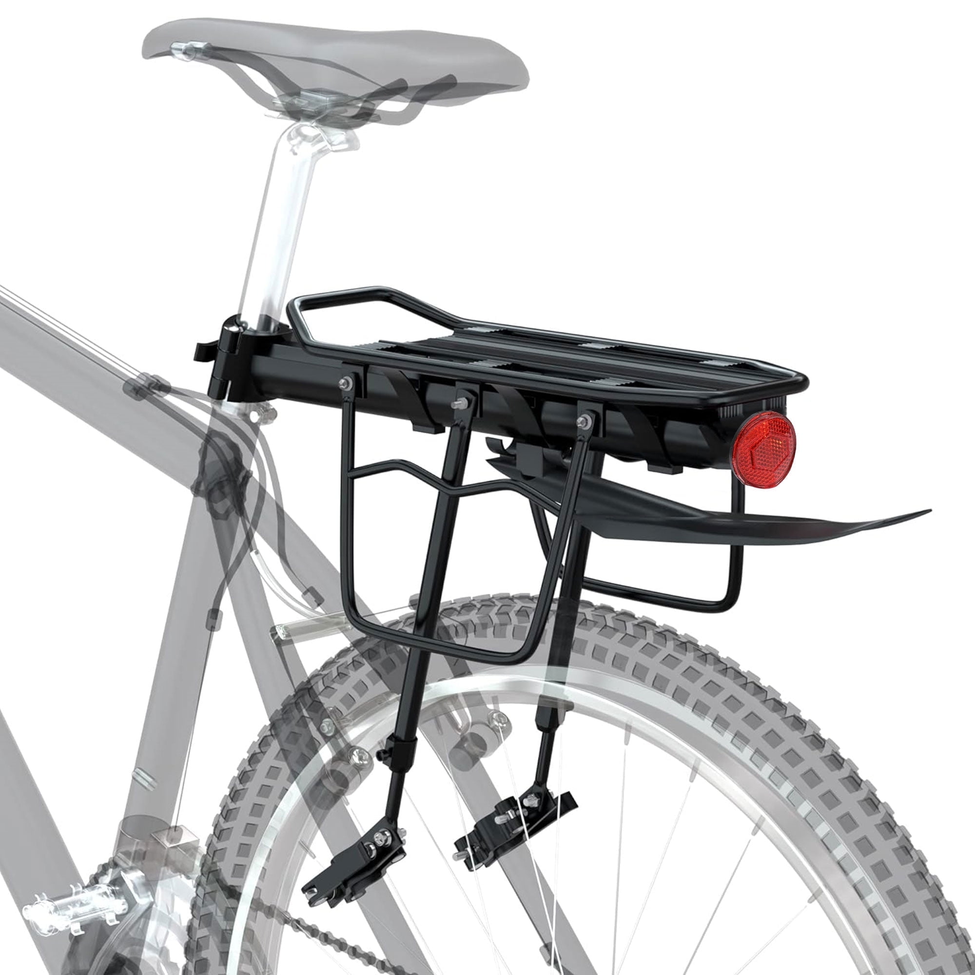 Semfri Bike Rack Heavy Weight Mountain Road Bike Rear Rack with Full ...