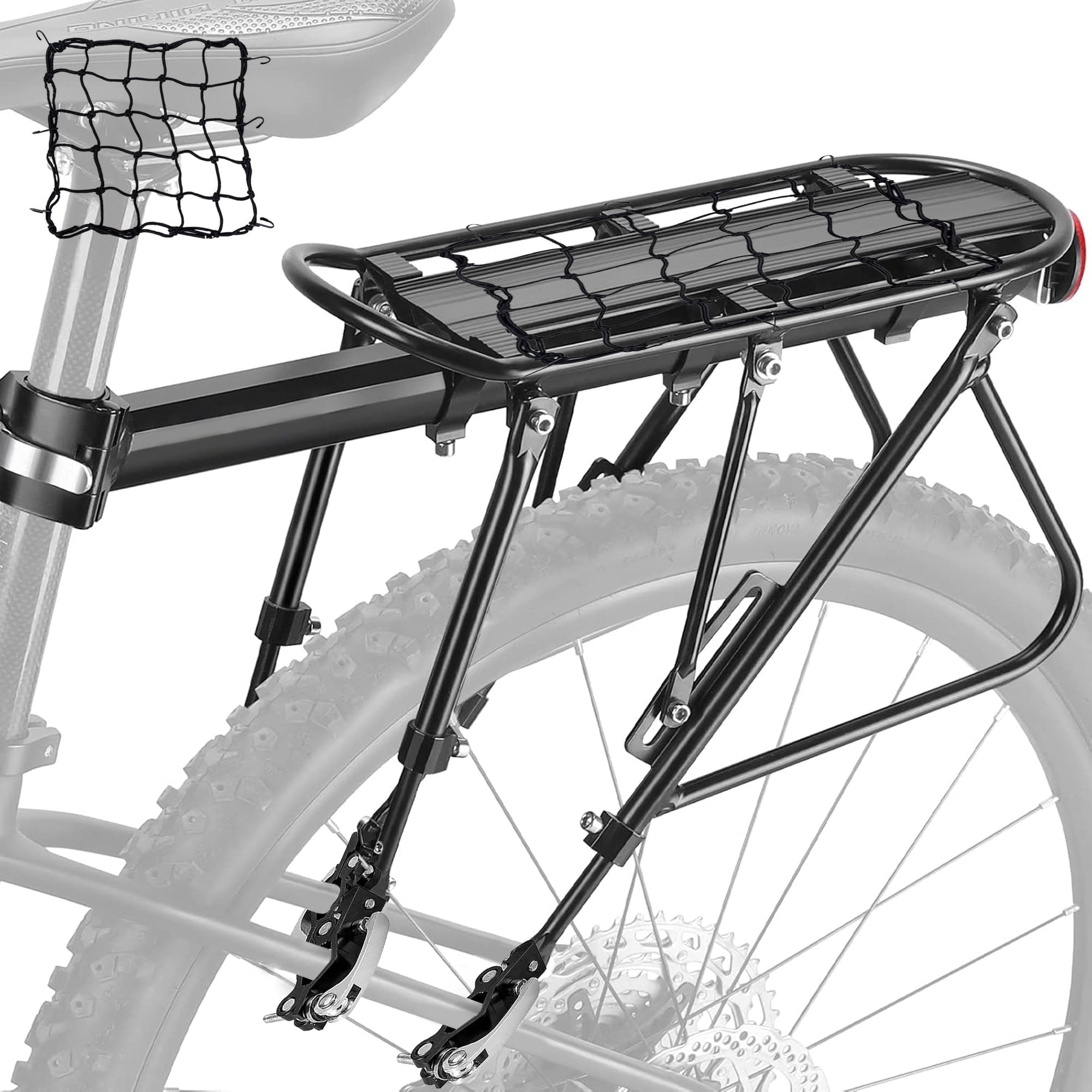 Semfri Bike Rack Universal Adjustable Bike Luggage Rack Travel Carrier ...