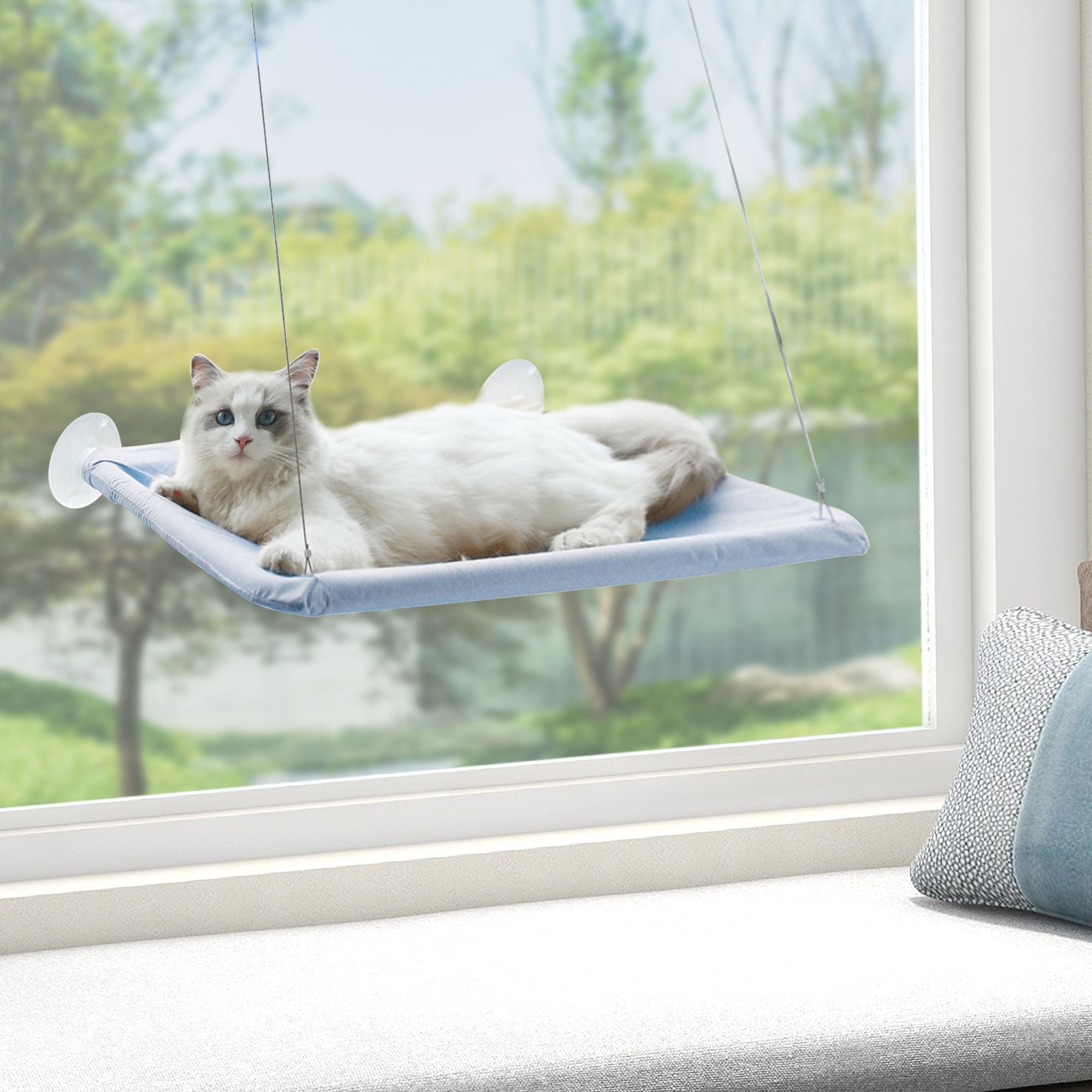 Semfri Window Cat Hammock Cat Window Sill Perch Cat Bed Pet Cat Window ...