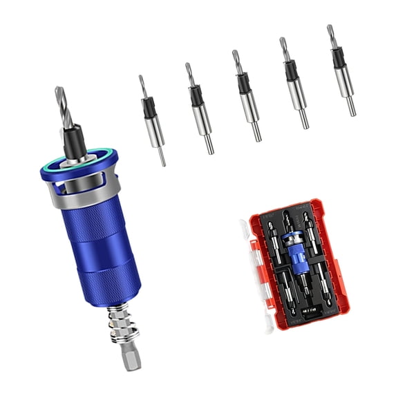 Semi Automatic Countersink Drill Bit Set Woodworking Counterbore Hole ...
