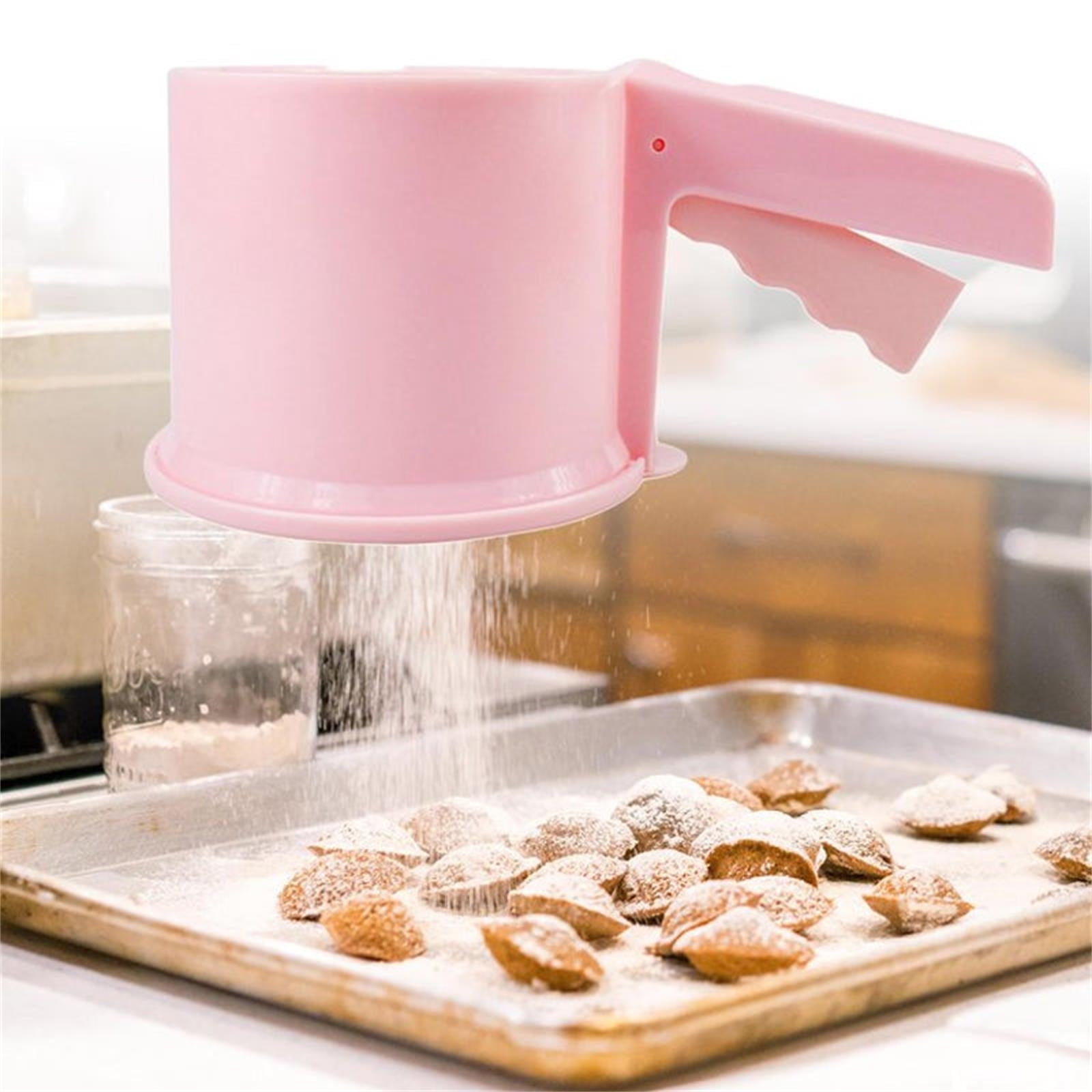 Semi-Automatic Flour Sieve, Manual Sugar Powder Sifter for Baking ...