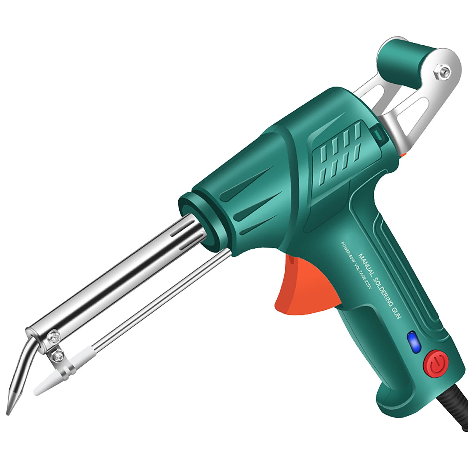 Semi-Automatic Soldering Gun with Led Light, 60W 110V Electric Welding ...