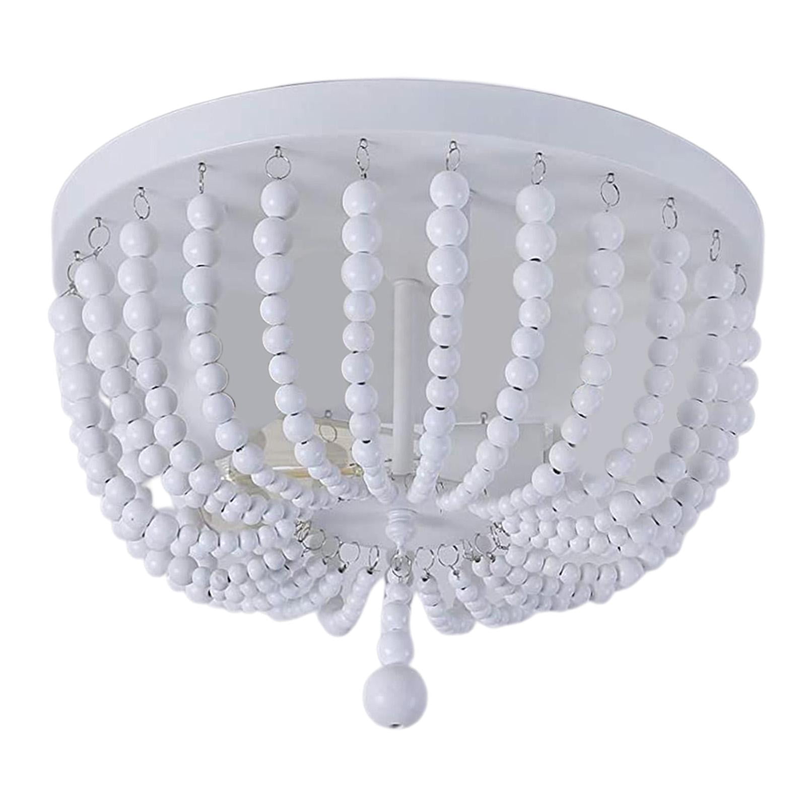 Semi Ceiling Light E26 Retro Bohemia Decor Ceiling Light Fixture Wood ...