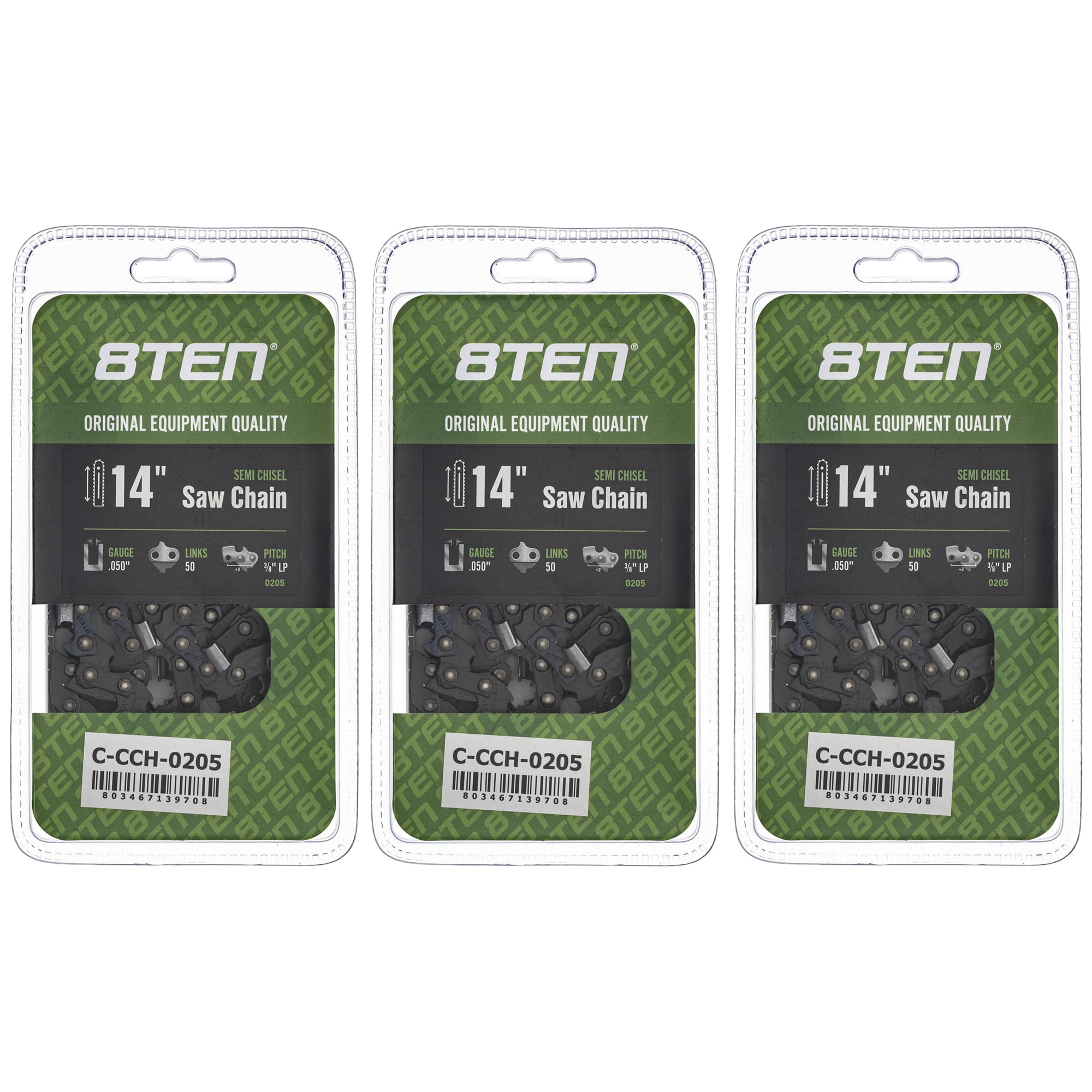 Semi Chisel Chainsaw Chain 14 inch .050 3/8 LP 50DL for Stihl MS 170 ...