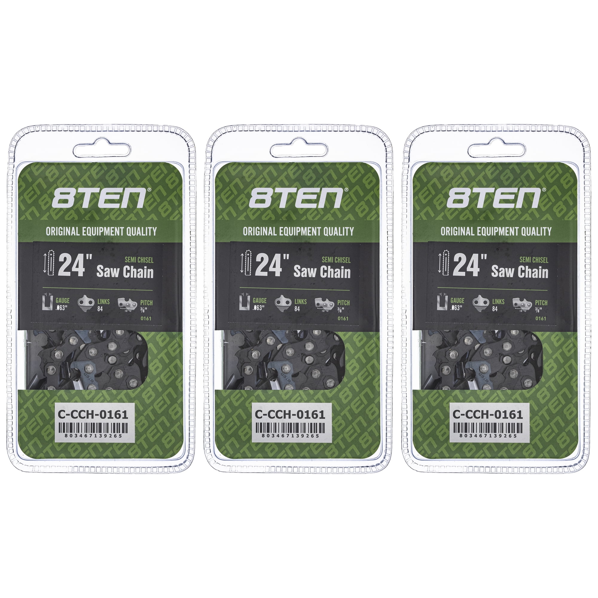 Semi Chisel Chainsaw Chain 24 inch .063 3/8 84DL for Husqvarna Jonsered ...